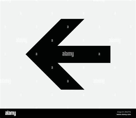 Left Arrow Icon Point Pointer Exit Path Entrance Navigation Direction Traffic Road Sign West