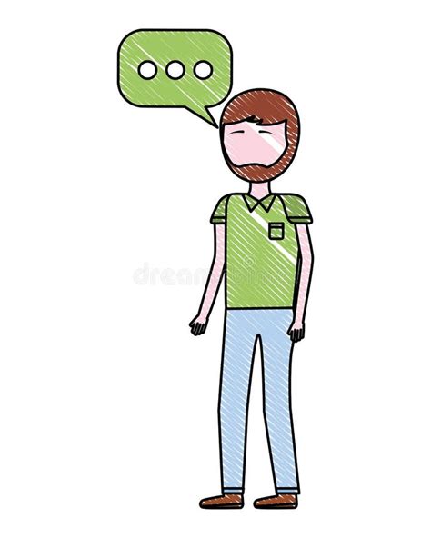 Woman Standing Speech Bubble Communication Stock Illustration Illustration Of Together Vector