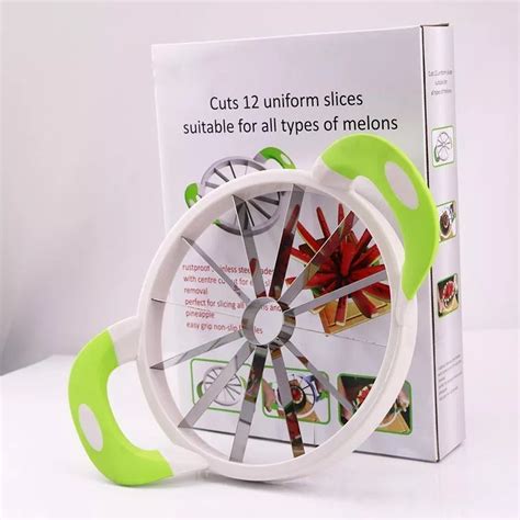 Fruit Slicer Divider Kitchen Tools Watermelon Slicing Tool Stainless Steel Melon Fruit Cutting