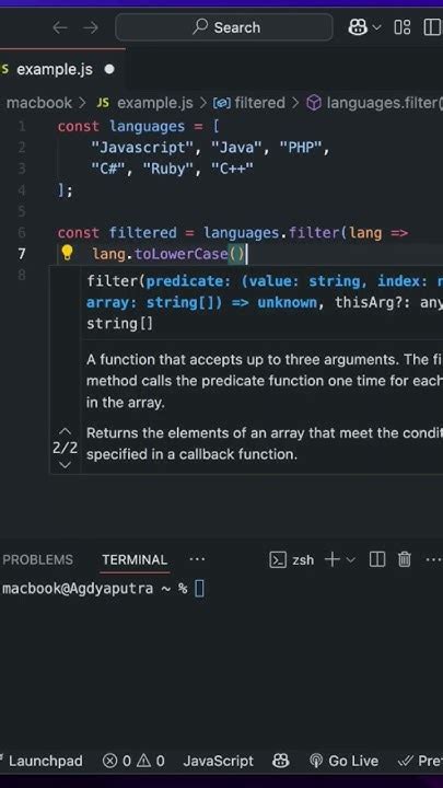 Filter Array Di Javascript Dengan Filter And Includes — Tutorial