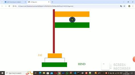 Shroti Gaud On Linkedin Create A Flag Using Css And Html