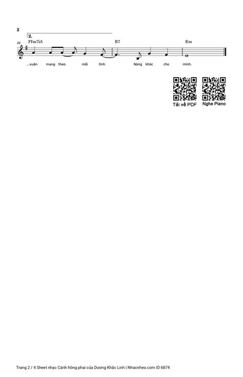 Sheet Gồm Sheet Có Lời Hợp âm Và Sheet Piano Solo Pdf Tải Về Sheet