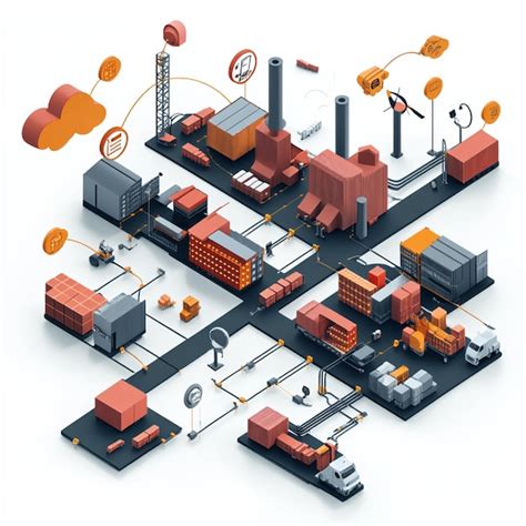 Process Map Detailing A Supply Chain Or Logistics Workflow Premium Ai