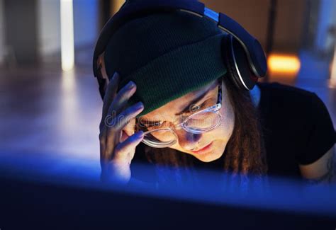 hacker problem and woman with a computer for cyber security stress