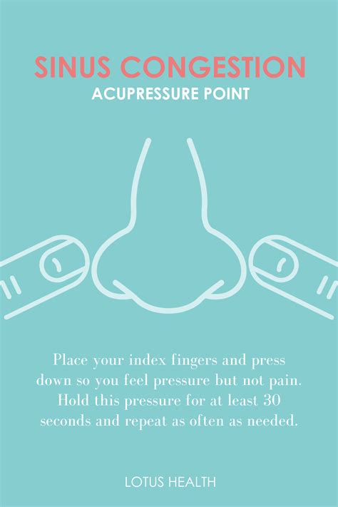 Sinus Congestion Acupressure Point Remedy For Sinus Congestion Sinus