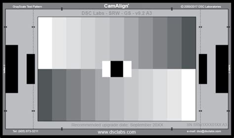 gray scale test charts