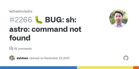 🐛 bug sh astro command not found · issue 2266 · withastro astro