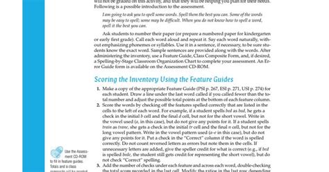 Spelling Inventory Combined Filespdf Primary School Activities