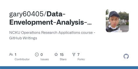 Github Gary60405data Envelopment Analysis Tutorial Ncku Operations
