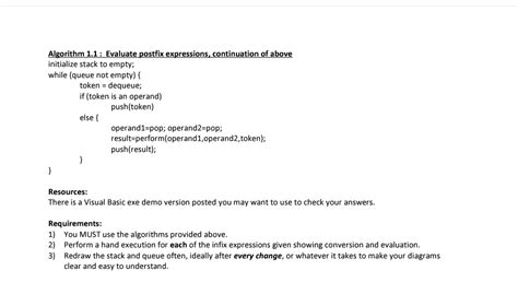 Solved Perform Several Hand Executions Of The Following
