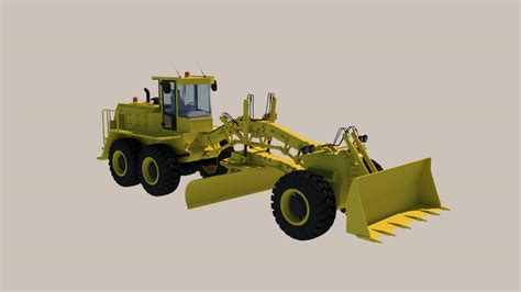 Motor Grader Model Turbosquid 1946634