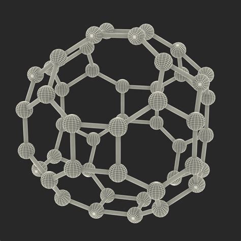 3d Buckyball Realistic Model