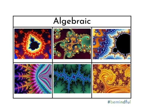 Types Of Fractals Matching Cards Etsy