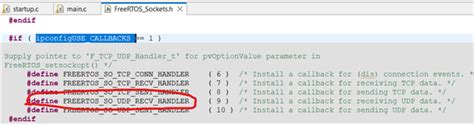 How To Enable Ipconfigusecallbacks On Configurationxml Ra6m5 Freertos Forum Ra Mcu