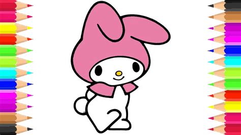 How To Draw My Melody Sanrio Cute Easy Drawing Tutorial Youtube