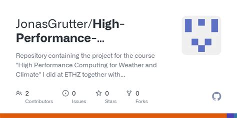 github jonasgrutter high performance computing for weather and
