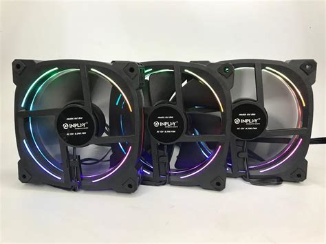 Inplay Aurora Tower Rgb Fan 3 In One Kit With Hub And Remote Argb Dual Sync Mode 1200 Rpm 12v