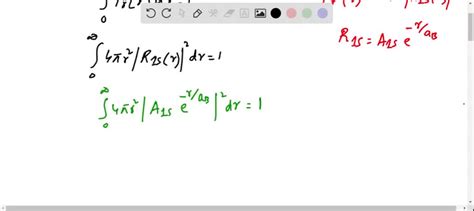 Solved Prove That The Normalization Constant Of The 1 S Radial Wave