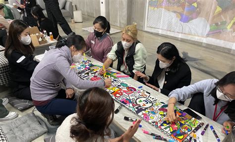 아트앤파트너스 워크샵프로그램 워크숍프로그램 워크샵미술 워크숍미술 팀빌딩프로그램 팀워크프로그램 그래피티 아트 룰루레몬