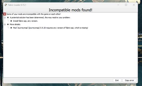 Journey Map Mod Doesnt Work For Me Rfabricmc