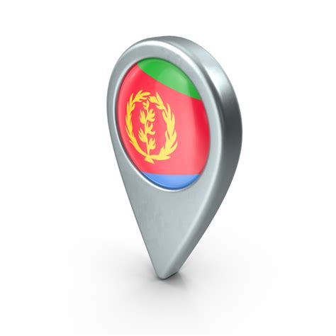 Eritrea Location Pin Flag D Object Shutterstock