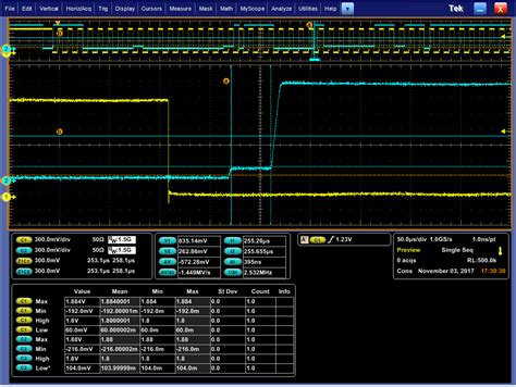 TCA9509 The Step On The Rising Edge Of SDA And SCL On BUS A Interface Forum Interface TI