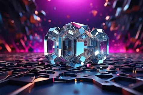 Premium Photo Blockchain Technology With Abstract Background 3d Rendering