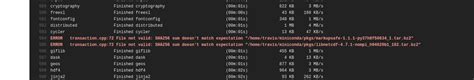 Sha256 Sum Check Fail On Travis · Issue 301 · Mamba Orgmamba · Github