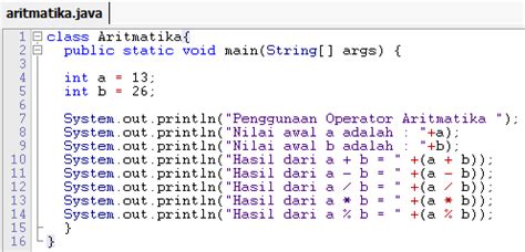 WELCOME Contoh Program Java Sederhana