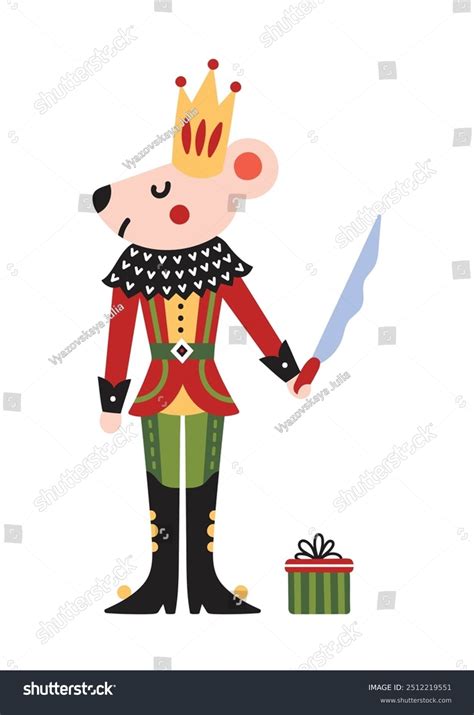 Mouse King Ballet Nutcracker Vector Illustration Stock Vector Royalty