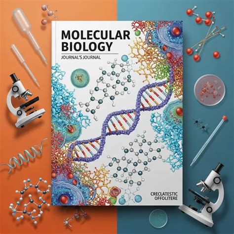 Elaborate Molecular Biology Journal Cover Scientific Visualization