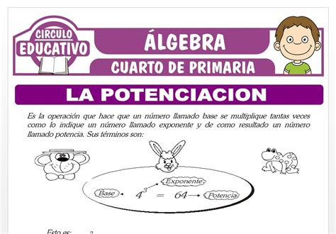 Que Es Potenciacion Para Cuarto De Primaria Fichas Para Imprimir Porn
