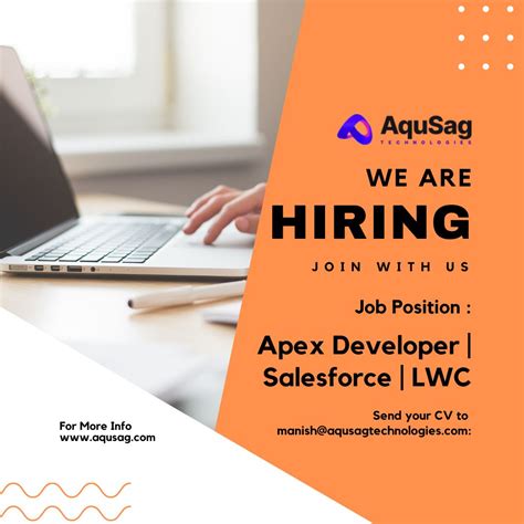 Apexdeveloper Salesforcedeveloper Aijobs Nowhiring Techrecruiting Aqusag Technologies