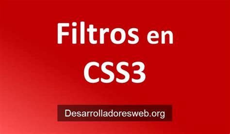 Filtros Css3