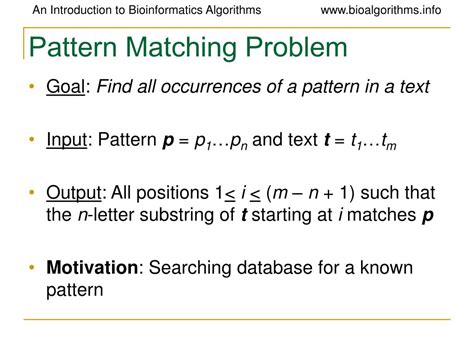 Ppt Combinatorial Pattern Matching Powerpoint Presentation Free Download Id3305729