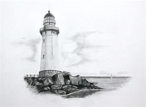 Lighthouse Drawing By Marbak71 On DeviantArt