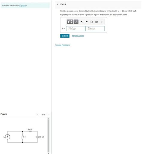 Solved Part A Consider The Circuit In Figure Find The Chegg