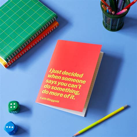 Moma Faith Ringgold Quote Notebook Moma Design Store