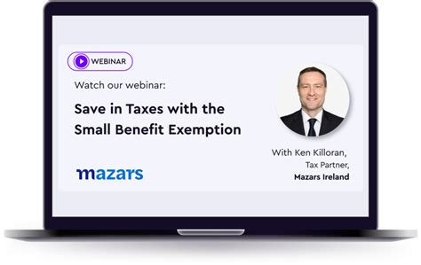Webinar Small Benefit Exemption