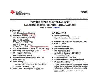 THS High Offset Voltage Drift At Temperature Amplifiers Forum