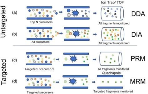 Mass Spectrometry Acquisition Mode Showdown Dda Vs Dia Vs Mrm Vs Prm Metwarebio