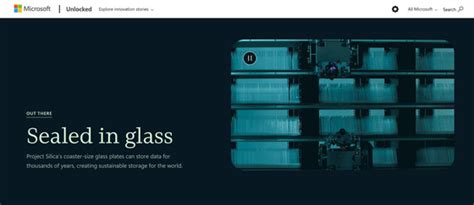 Microsofts Project Silica Which Stores Data On Glass Plates Has