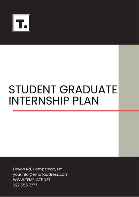 Free Internship Plan Templates Editable And Printable