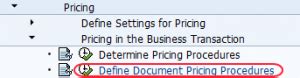 How To Define Document Pricing Procedure In SAP CRM