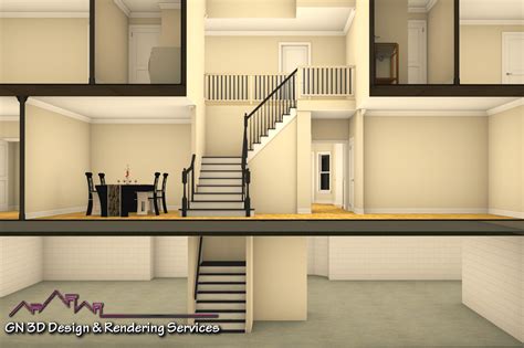 Cross Section Rendering 3d Layout And Design