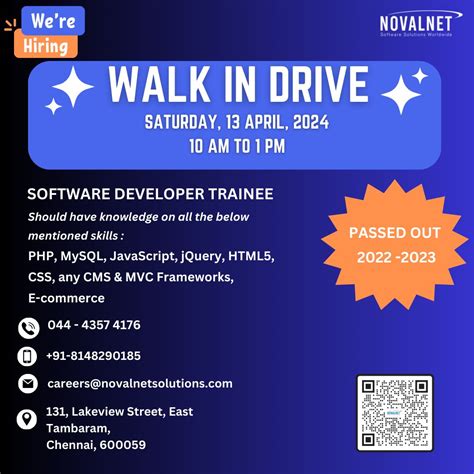 Freshers Chennai Openings Hiring Ecommerce Arun P