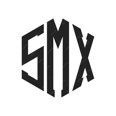 Premium Vector Smx Logo Design Initial Letter Smx Monogram Logo Using Hexagon Shape