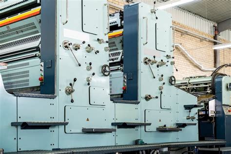 Premium Photo Press Printing Printshop Offset Machine Offset Press Is A Printing Machine