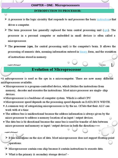 Chapter One Pdf Central Processing Unit Computer Data Storage