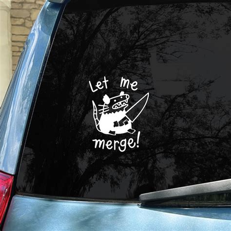 Possum Sticker For Car Let Me Merge Sticker Possum Lover Etsy
